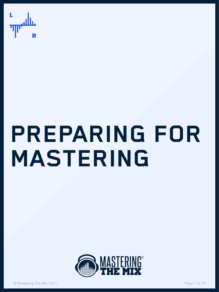 Preparing For Mastering - Mastering The Mix | PDF | Signal Processing ...