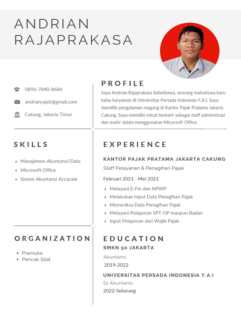 CV (Andrian Rajaprakasa) | PDF