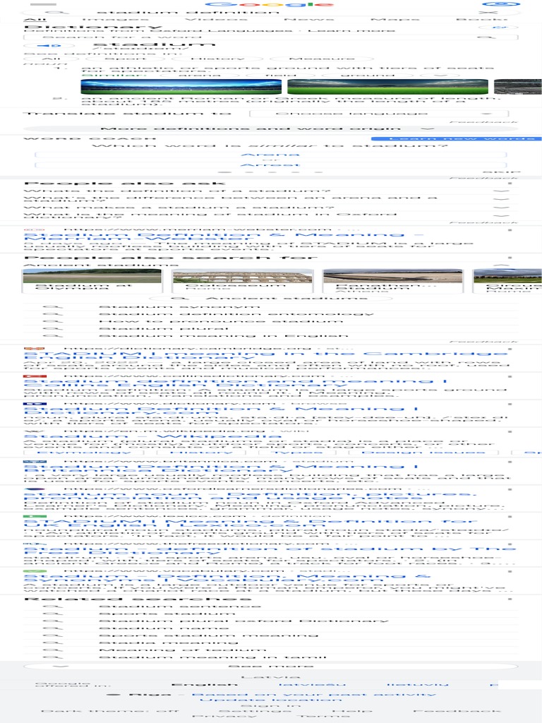 Stadium Definition | Download Free PDF | Stadium | Word