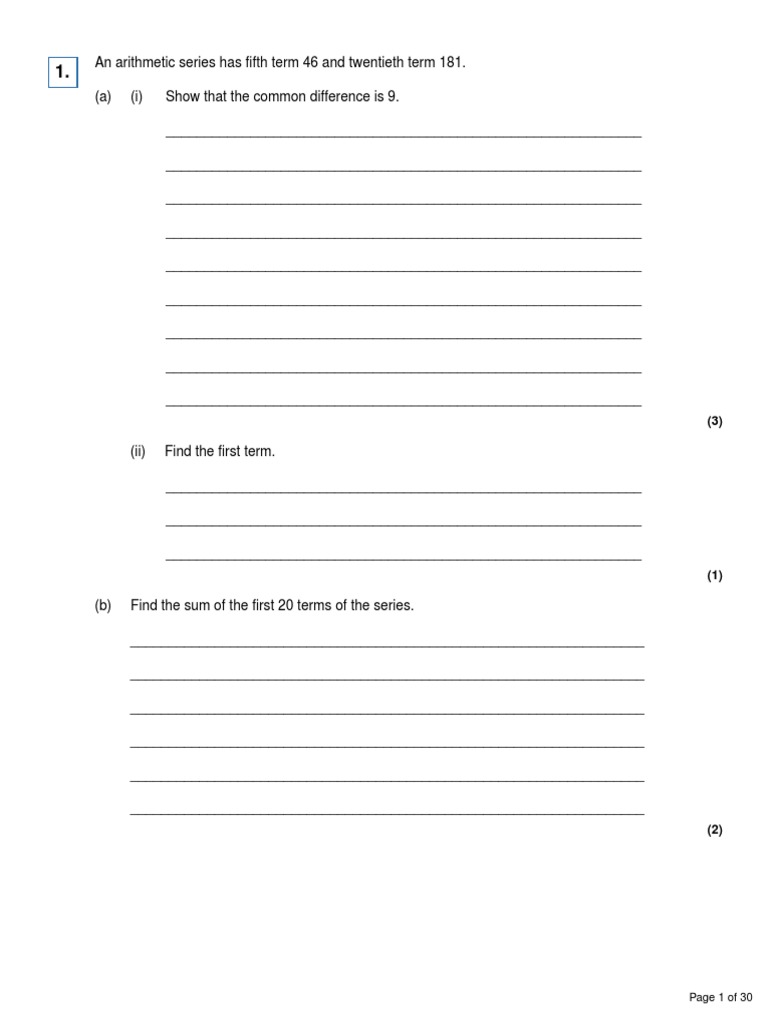 Sigma Notation Q&A | PDF | Algebra | Arithmetic
