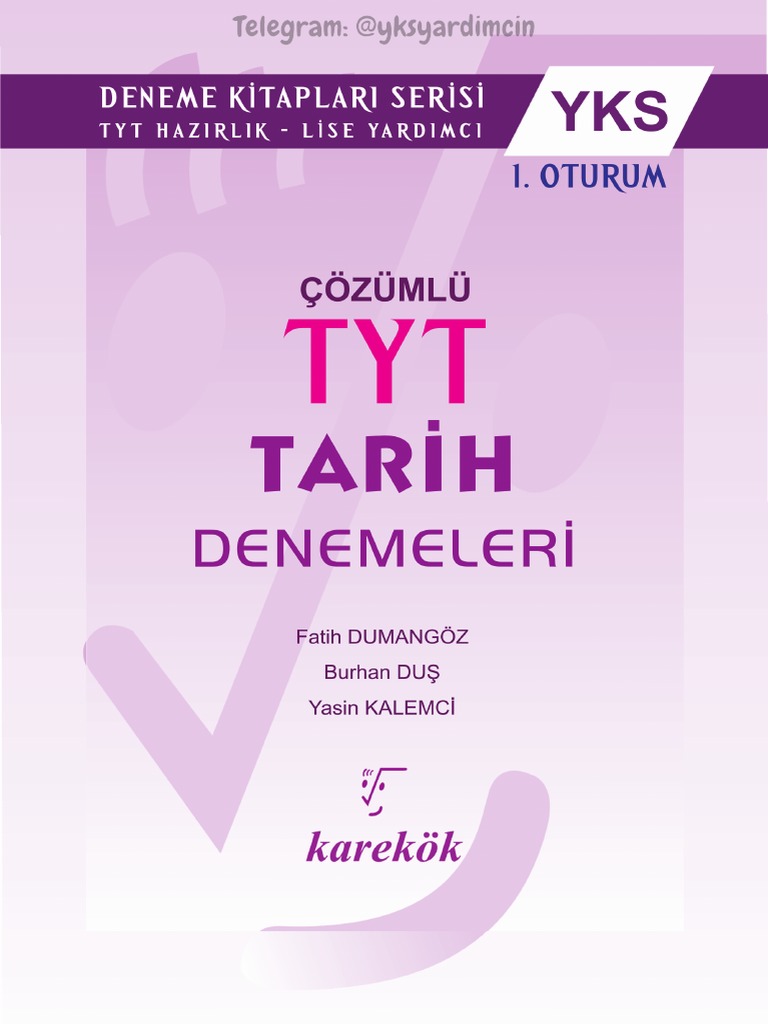 Karekök Yayınları - TYT Tarih - 50'li Deneme | PDF
