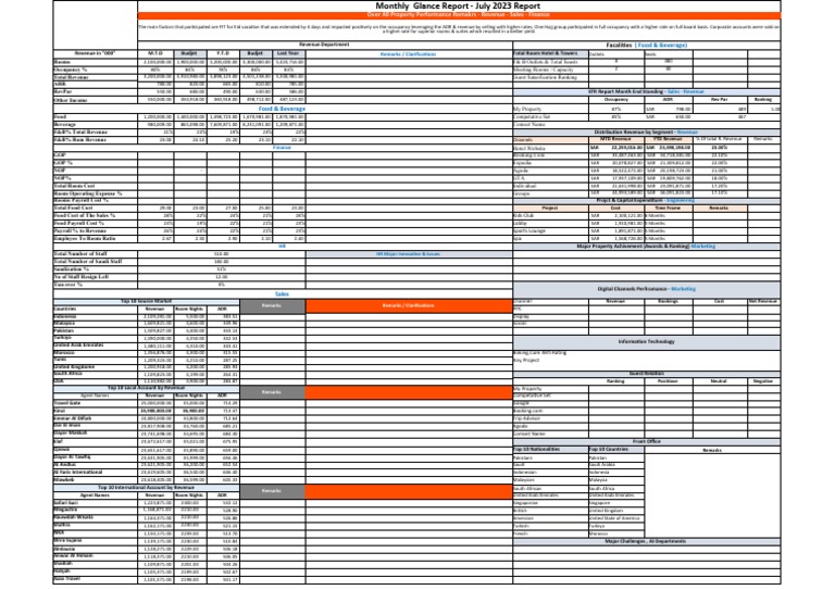 Monthly Report With Dummy Data | PDF | Economies | Business