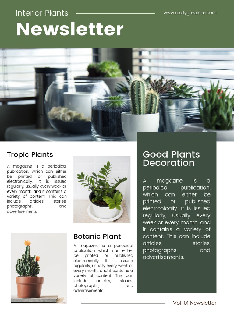 Gardening Newsletter Template | PDF