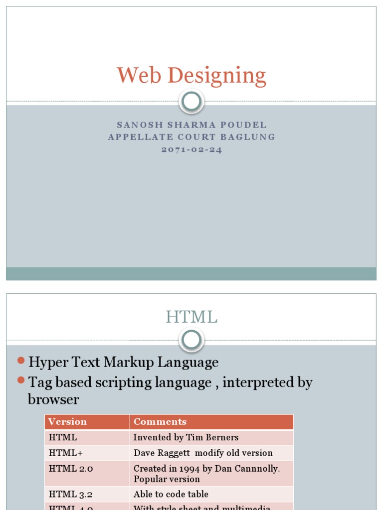 HTML | PDF | Html | Html Element