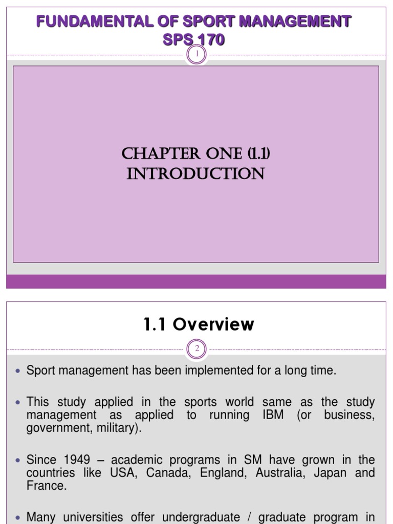 Sport Management Fundamentals | PDF | Iso 9000 | Quality Management System