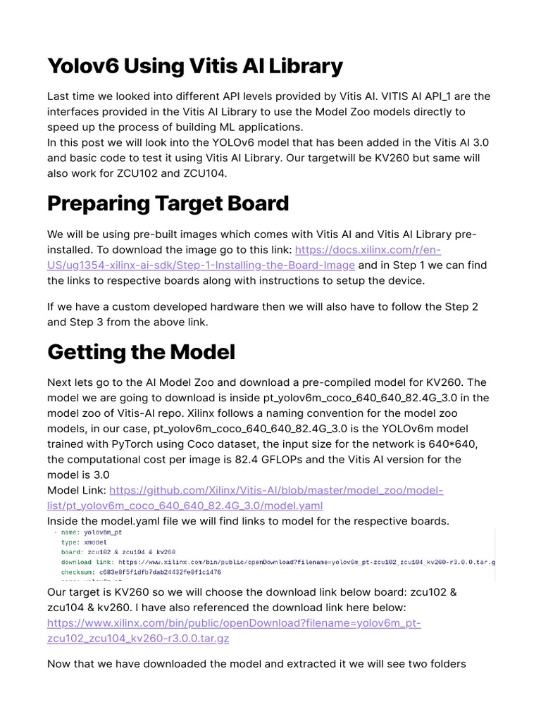 Yolov6 Using Vitis AI Library | PDF | Computer File | Artificial Intelligence