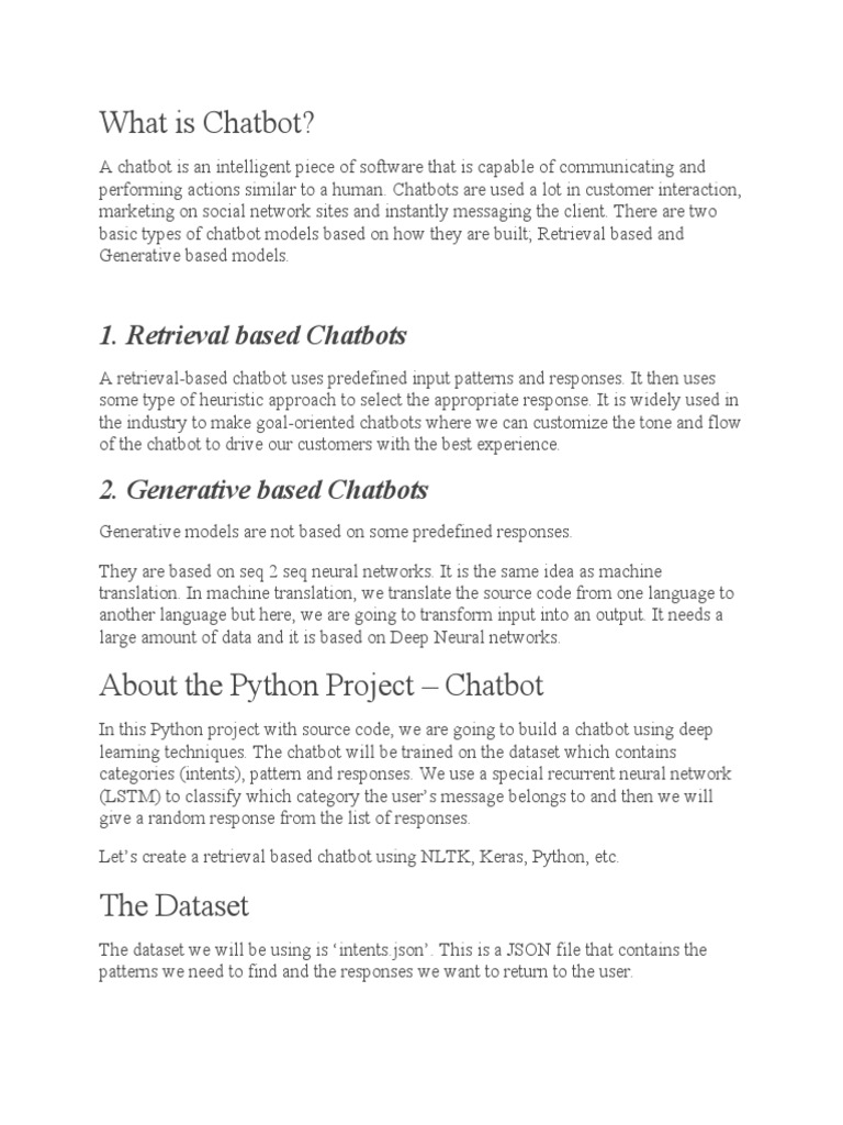 Chatbot | PDF | Systems Theory | Information Science