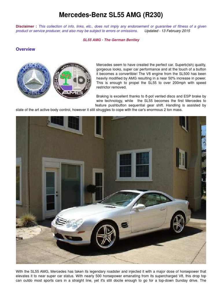 MB SL55 AMG - pdf-1635604883 | PDF | Fuel Injection | Throttle