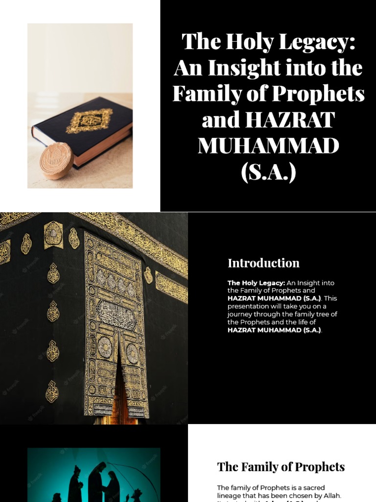 The Holy Legacy An Insight Into The Family of Prophets and Hazrat ...