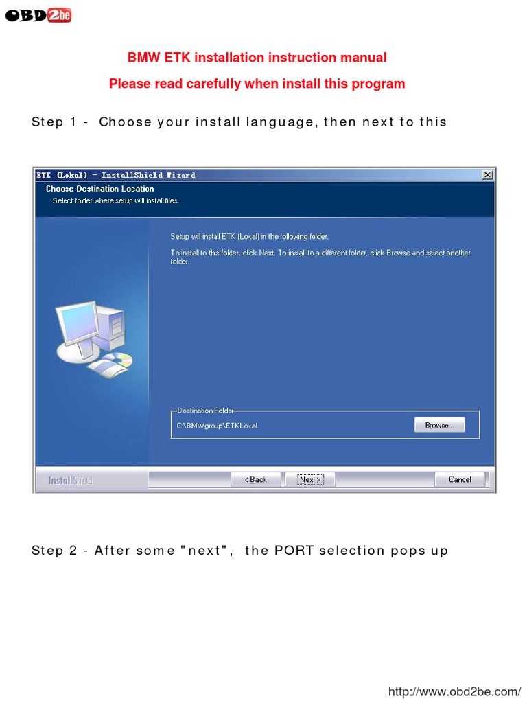 BMW ETK Installation Instruction Manual | PDF