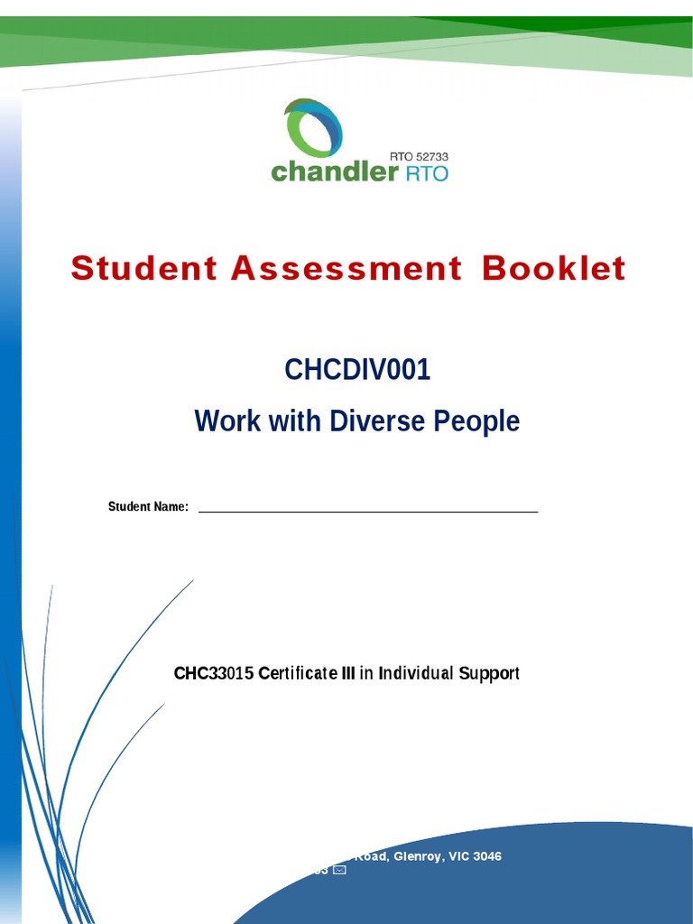 CHCDIV001 Diverse People Assessment | PDF | Social Exclusion | Question