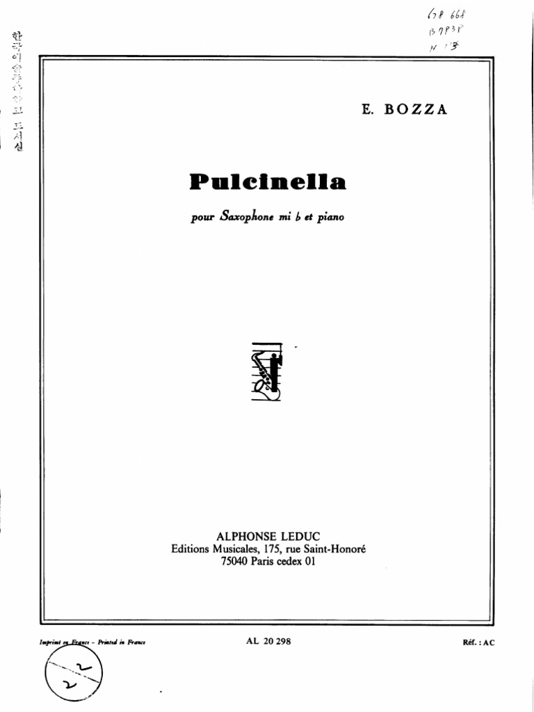 Pulcinella - Eugène Bozza | PDF