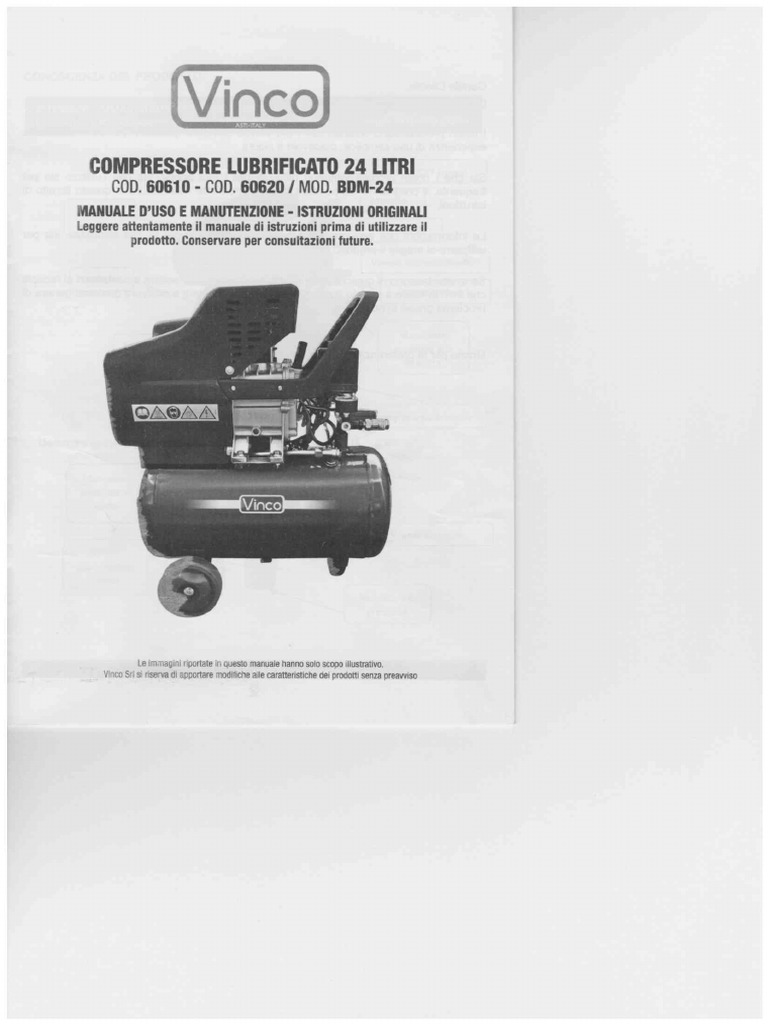 MANUALE COMPRESSORE VINCO_JS20080601 | PDF