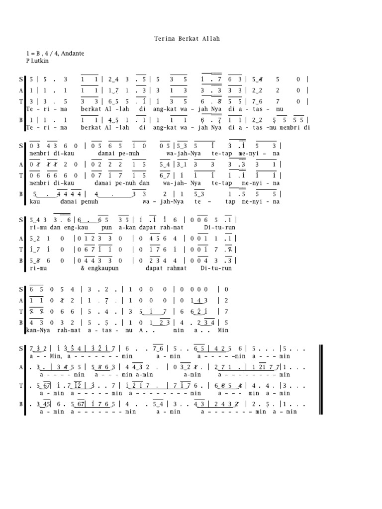 Terima Berkat Allah | PDF