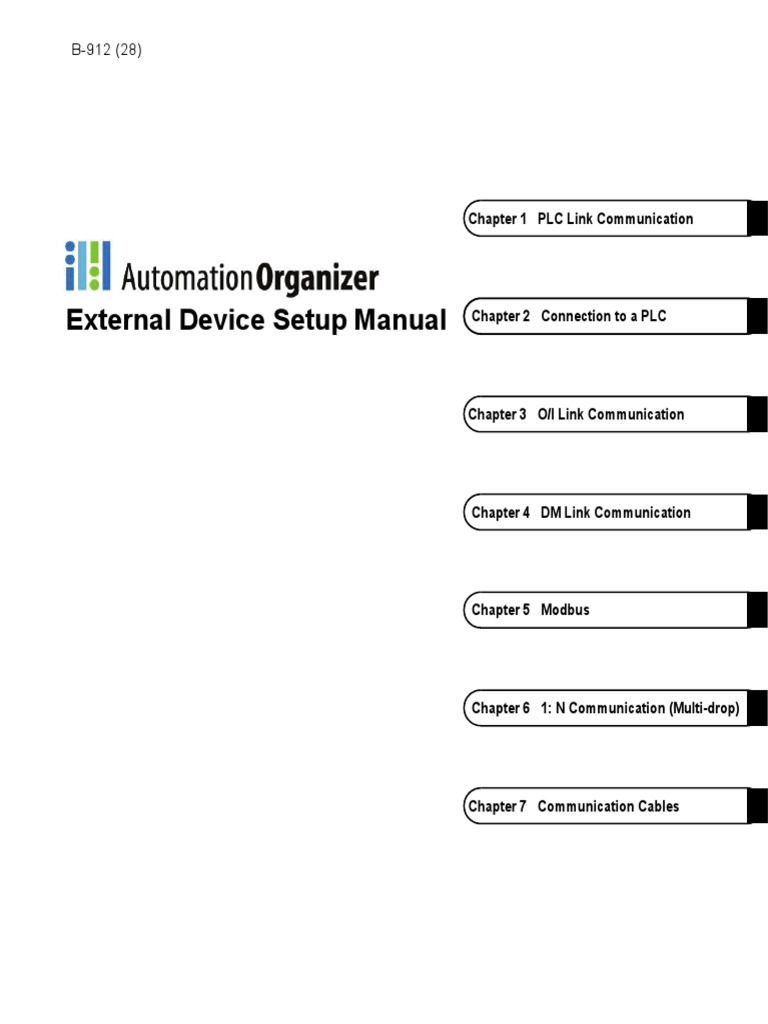 IDEC External Device Setup Manual | Download Free PDF | Switch | Programmable Logic Controller