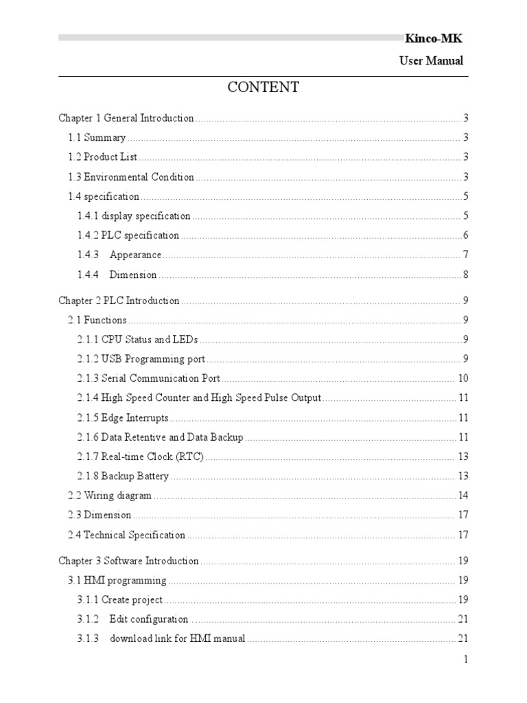 HMI-PLC User Manual | PDF