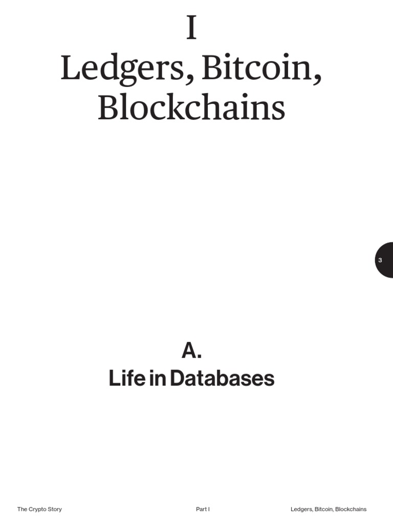 1 Ledgers Bitcoin Blockchains PG 3 26 | PDF