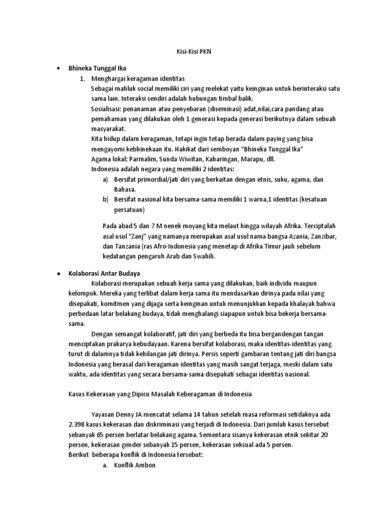 PKN | PDF | Ilmu Sosial