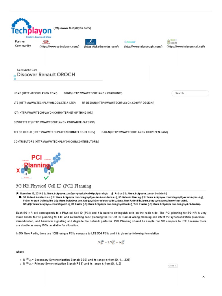 5G NR Physical Cell ID (PCI) Planning - Techplayon 5G Network Planning ...