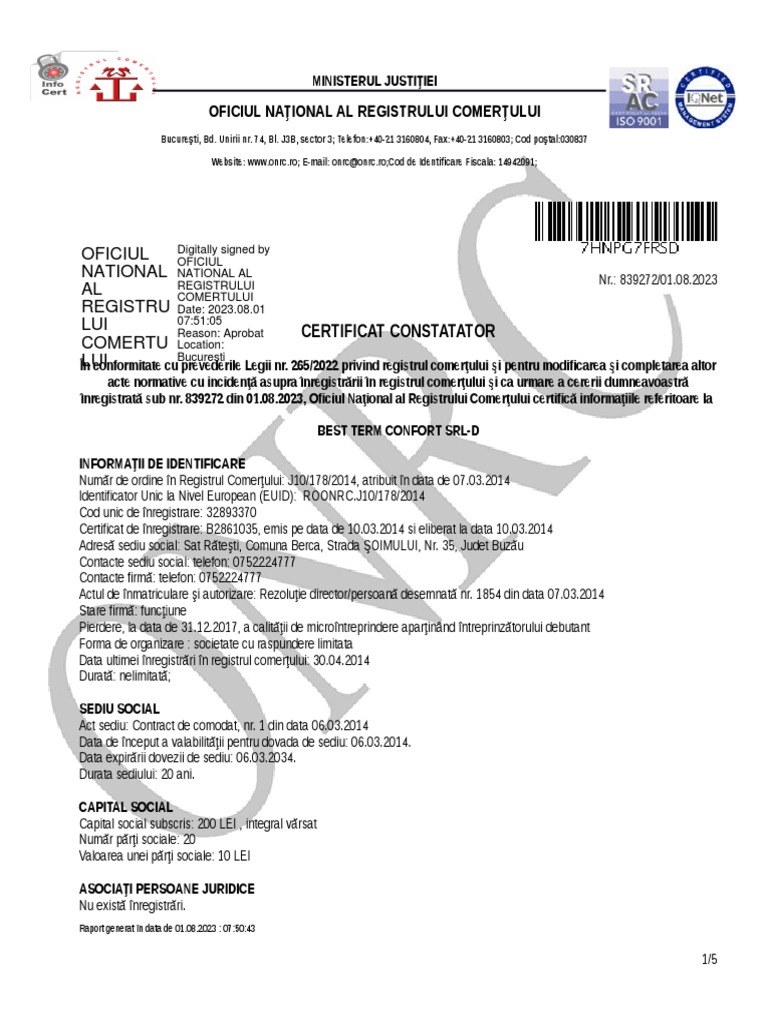 Certificat Constatator-1 | PDF