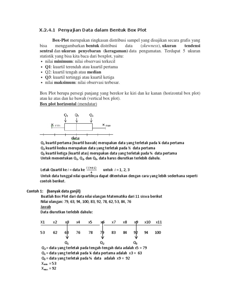 X241 Penyajian Data Box Plot Pdf 7530