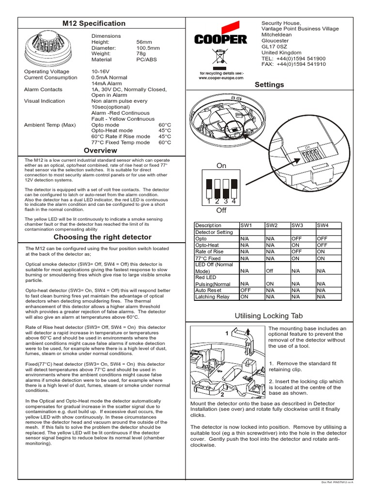 M12 Multi Sensor | PDF | Sensor | Security Alarm
