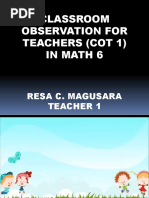 MATH Grade 6 - Q1 Week 1 | PDF | Learning | Mathematics