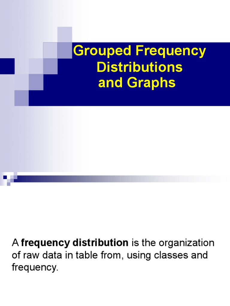 Grouped Frequency Distribution Guide | PDF | Statistics