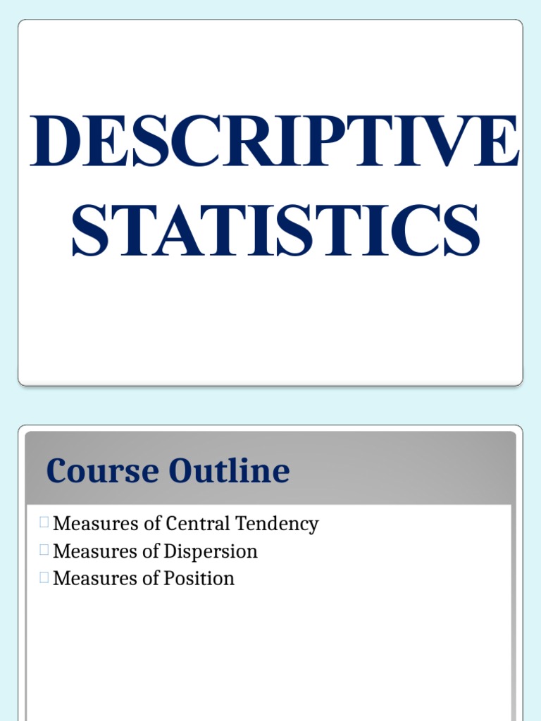Measures of Central Tendency-Ungrouped Data | Download Free PDF | Descriptive Statistics ...