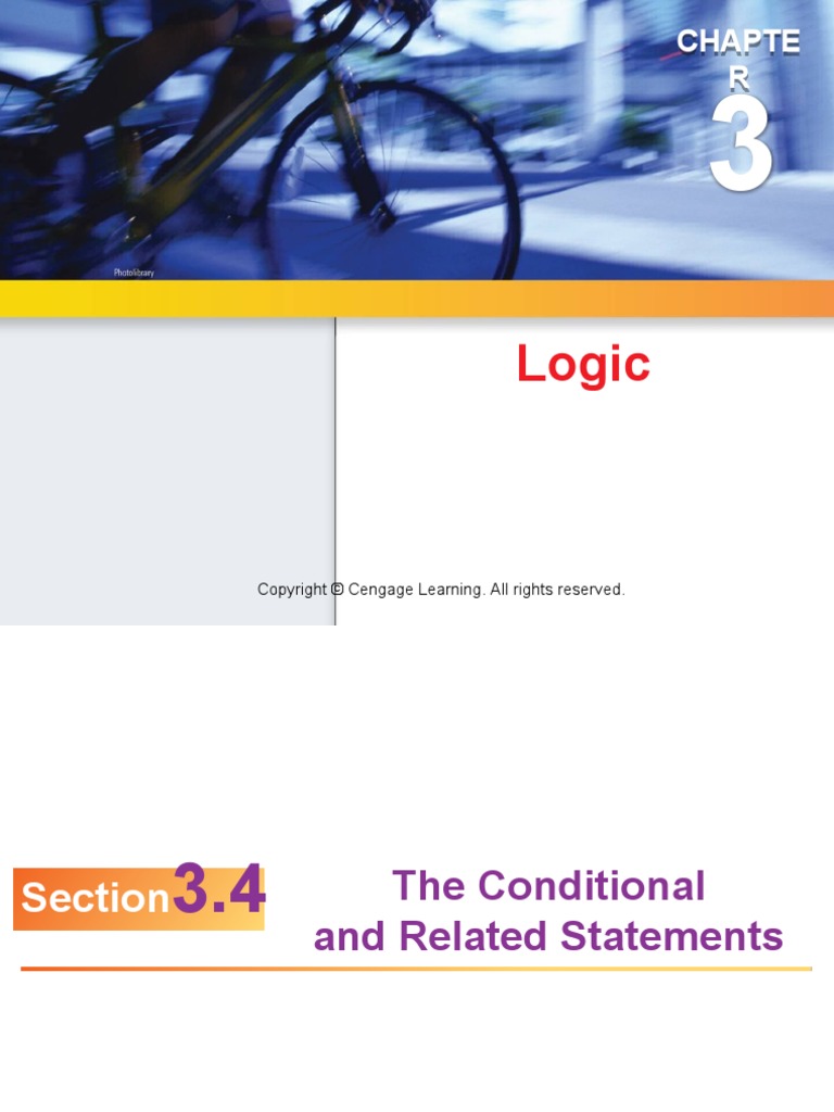 Section 3.4 The Conditional and Related Statements | PDF | Logical ...