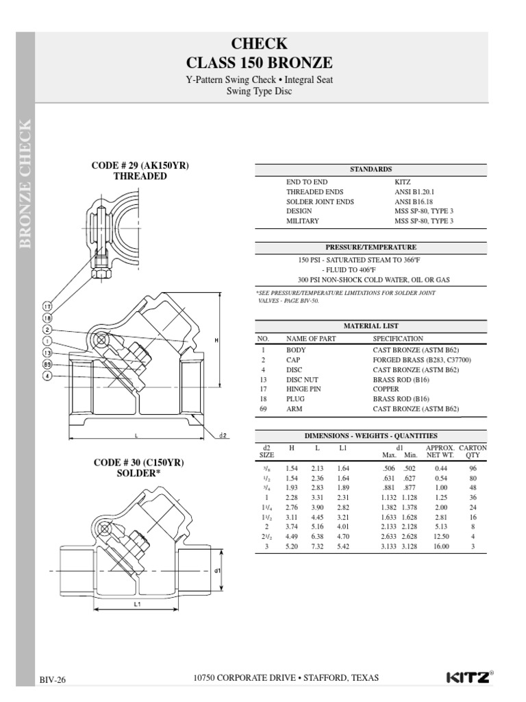 Check-Valve - DATASHEET | PDF | Valve | Building Engineering