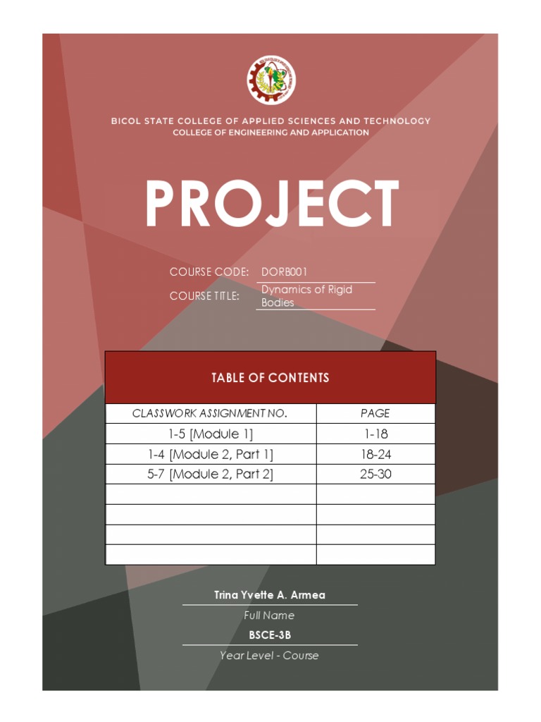 Project For Midterms - DORB001 | PDF | Acceleration | Velocity