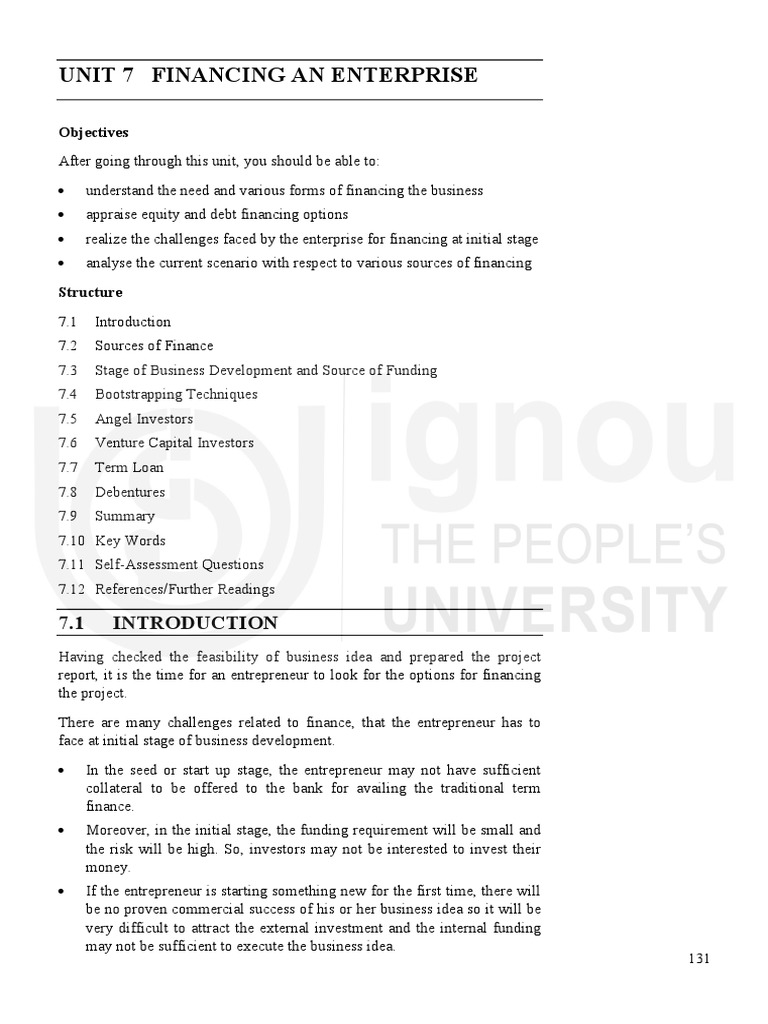 Unit 7 | PDF | Corporate Finance | Venture Capital