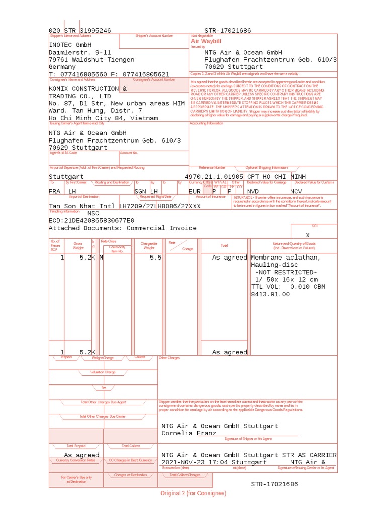 House Awb Consignee STR-17021686 | PDF | Common Carrier | Private Law