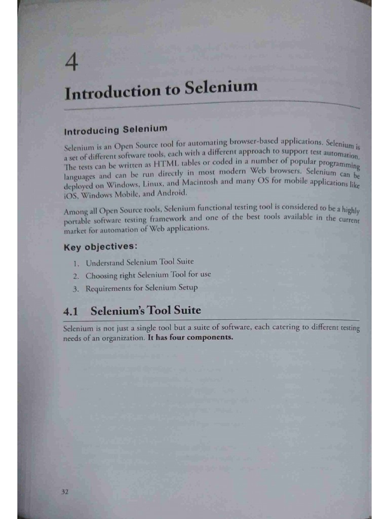 Unit 3 - Selenium Software Testing | PDF