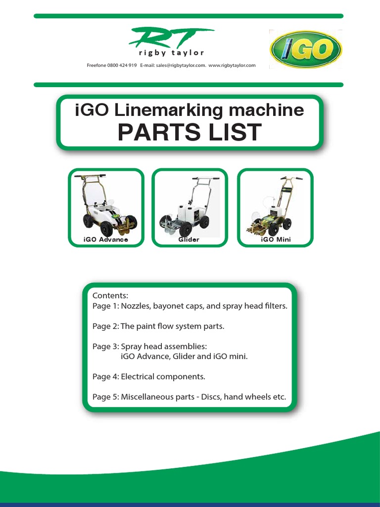 iGO Parts Catalogue | PDF | Electrical Connector | Valve