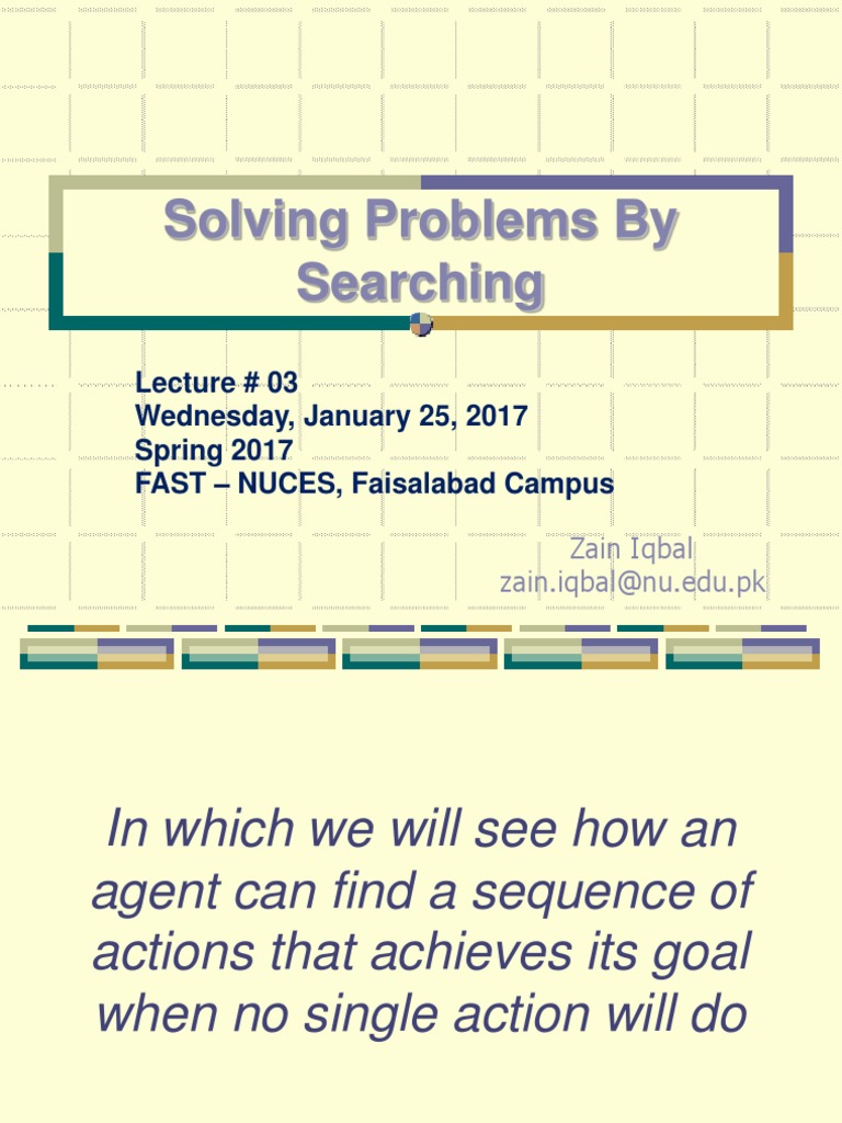 Lecture 3 Problem Solving | PDF Lecture 3 Problem Solving | PDF