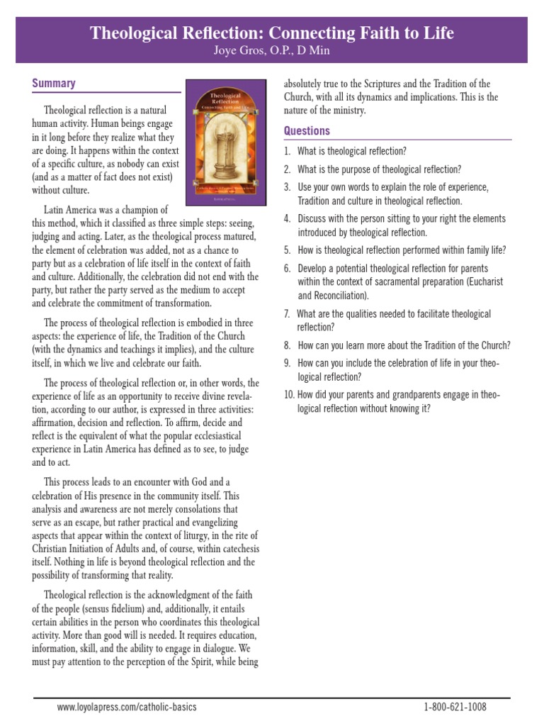 Theological Reflection in Catholic Life | PDF