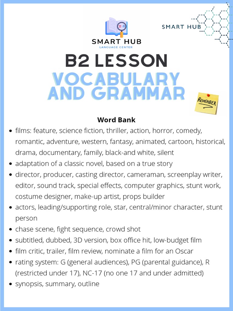 B2 English Lesson Plan - Movies | PDF | Games & Activities