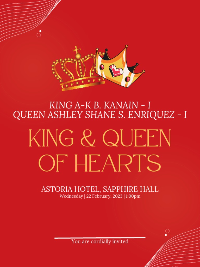 King and Queen of Hearts Program | PDF | Personality Traits | Ethical ...
