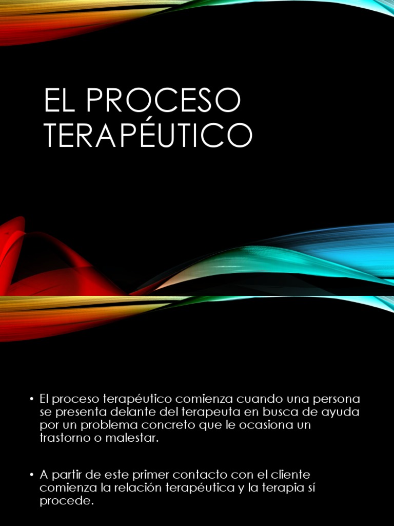 El Proceso Terapeutico | PDF | Trastorno mental | Sicología