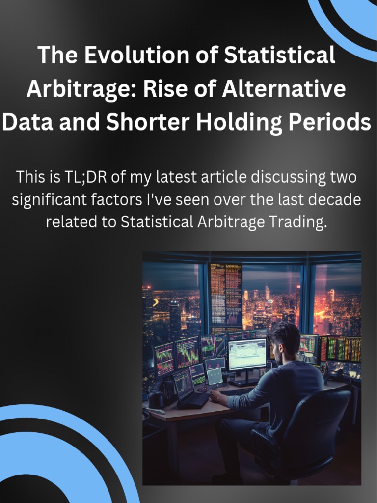 The Evolution Statistical Arbitrage 1689488380 | PDF | High Frequency Trading | Arbitrage
