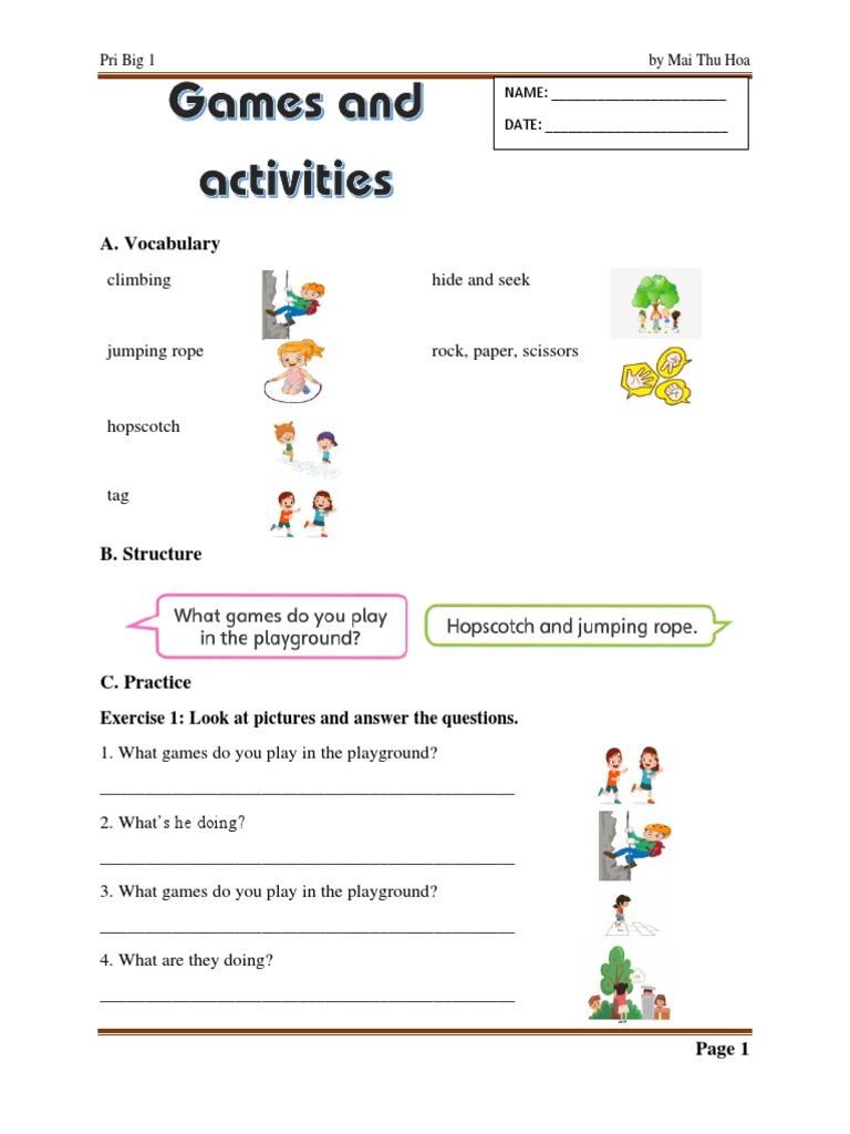 Handout (Unit 9-Lesson 4, PG 114+115) | PDF