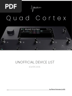 Quad Cortex Amp and Effect Models List | PDF | Musical Instruments ...