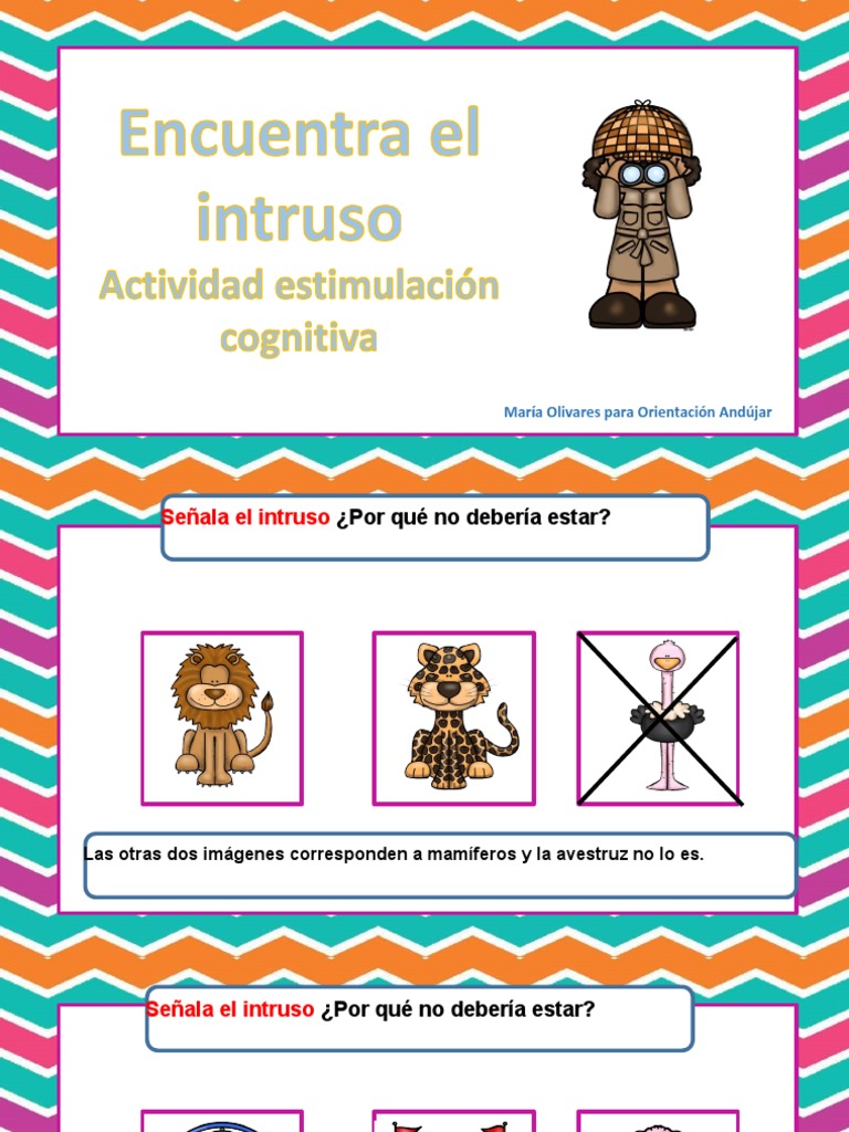 Juego Psicolinguistico - El Intruso | PDF