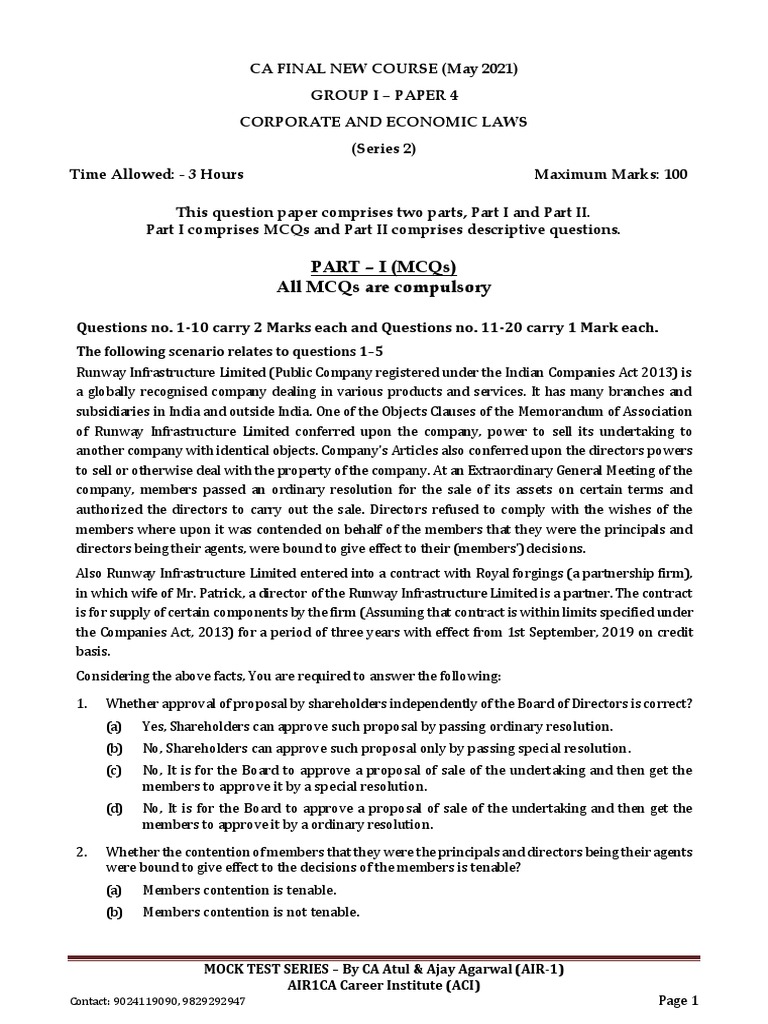 LAW 2 New Question Paper | PDF | Banks | Securities (Finance)