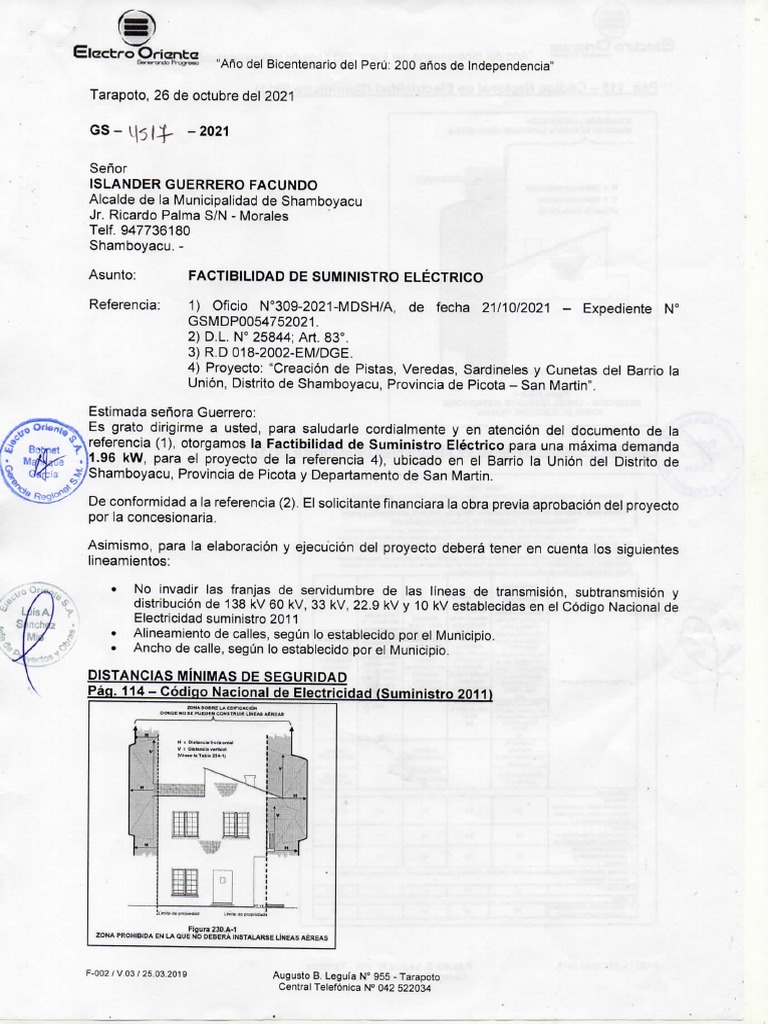Factibilidad de Energia Electrica | PDF