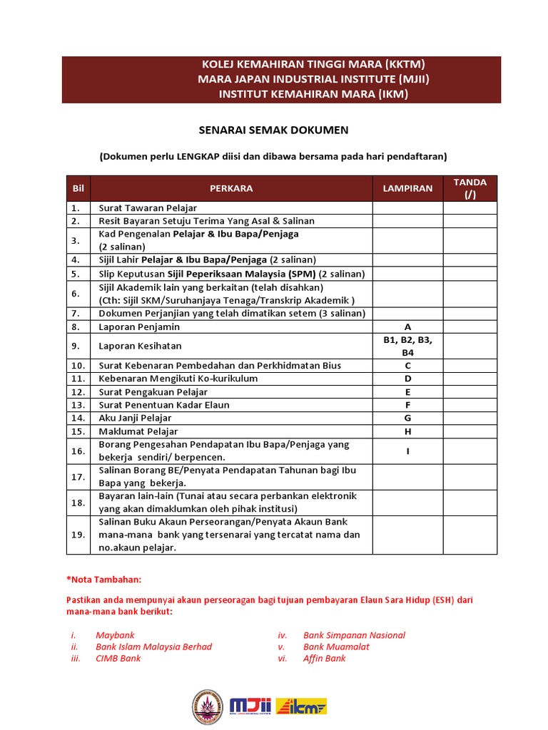 Checklist | PDF