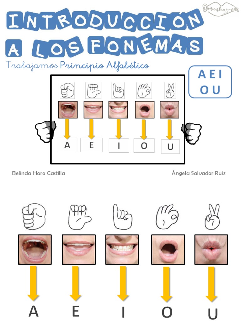Fonemas VOCALES. Dactilológico | PDF