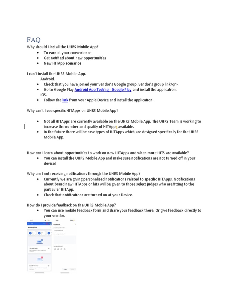 Mobile App FAQ | PDF